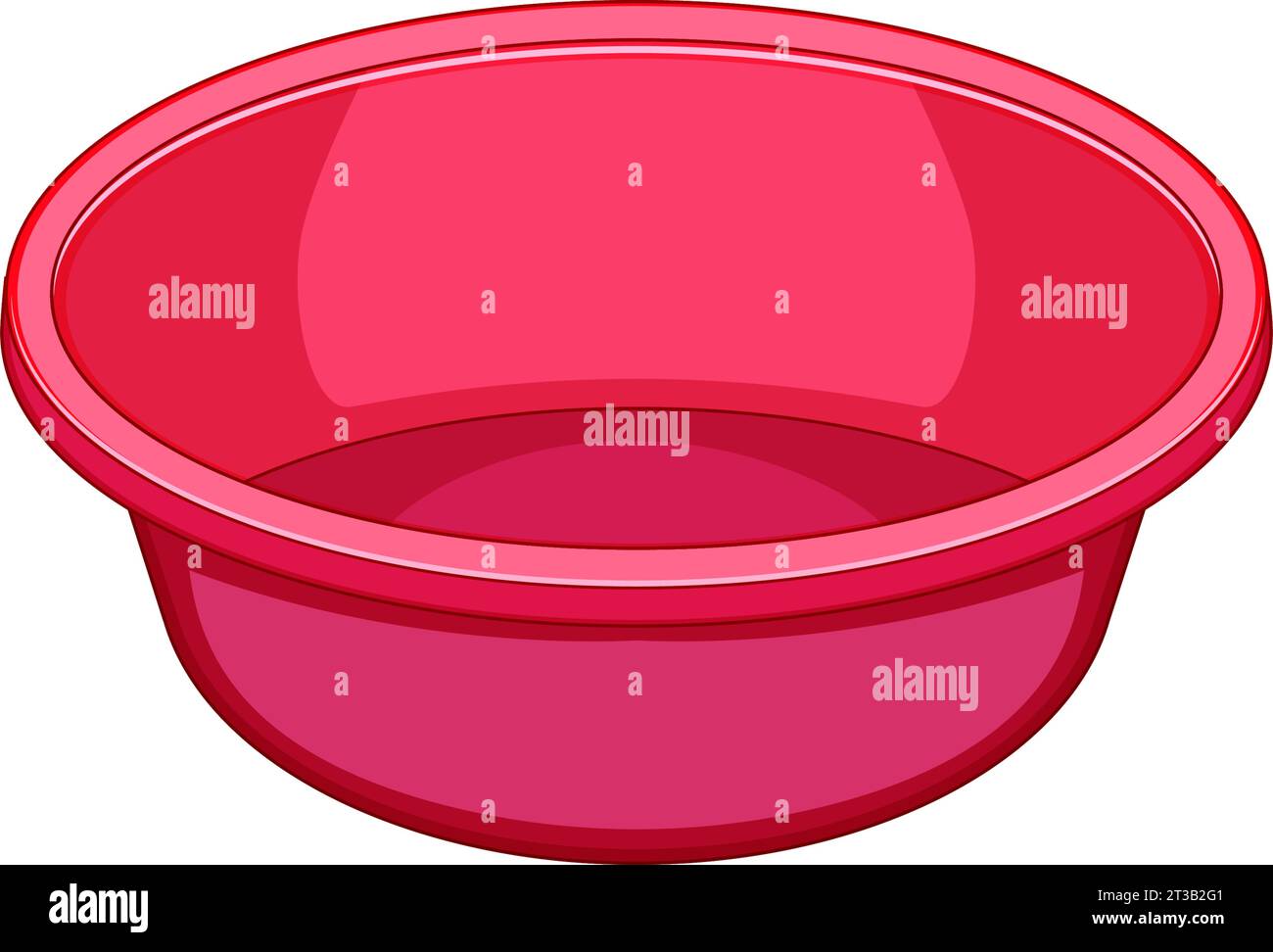 object basin plastic cartoon vector illustration Stock Vector Image ...