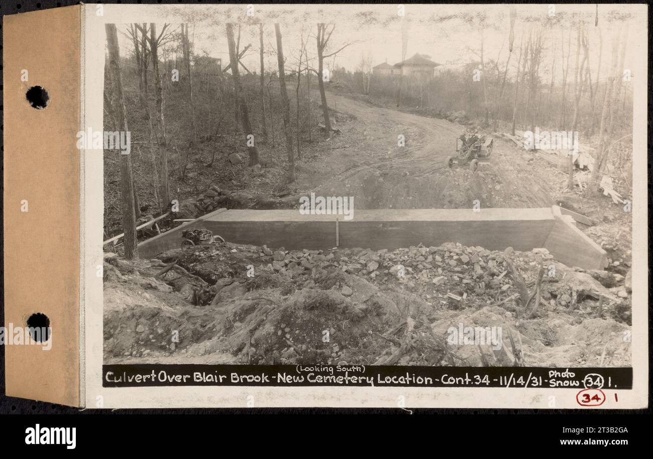 Contract No. 34, Driveways of New Cemetery Development, Ware, culvert ...