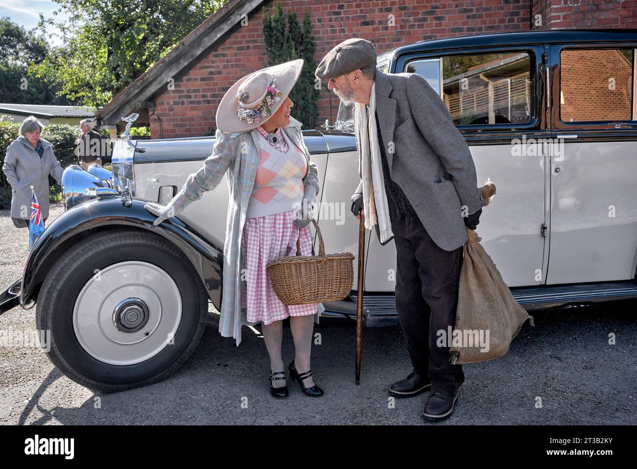 1940s senior couple, 1940s reenactment England UK Stock Photo - Alamy