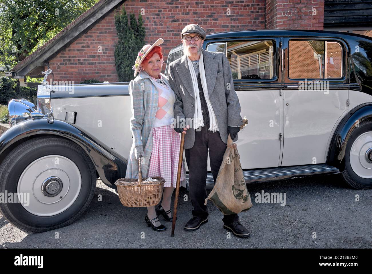 1940s senior couple, 1940s reenactment England UK Stock Photo - Alamy