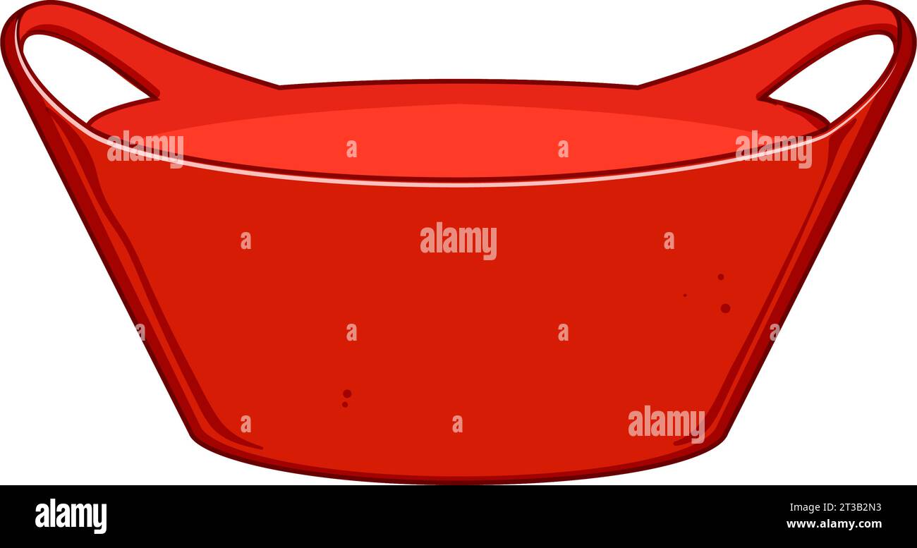 bowl basin plastic cartoon vector illustration Stock Vector Image & Art ...