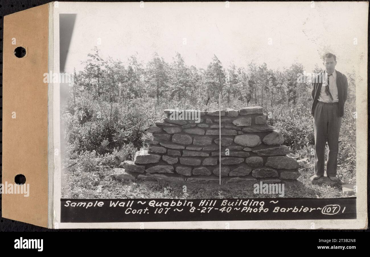 Contract No. 107, Quabbin Hill Recreation Buildings and Road, Ware ...