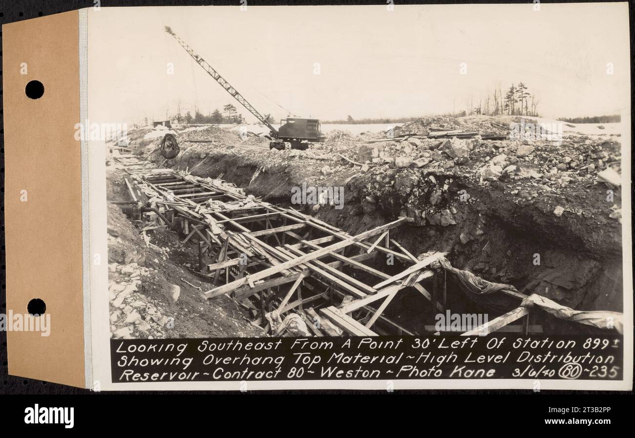 Contract No. 80, High Level Distribution Reservoir, Weston, looking ...