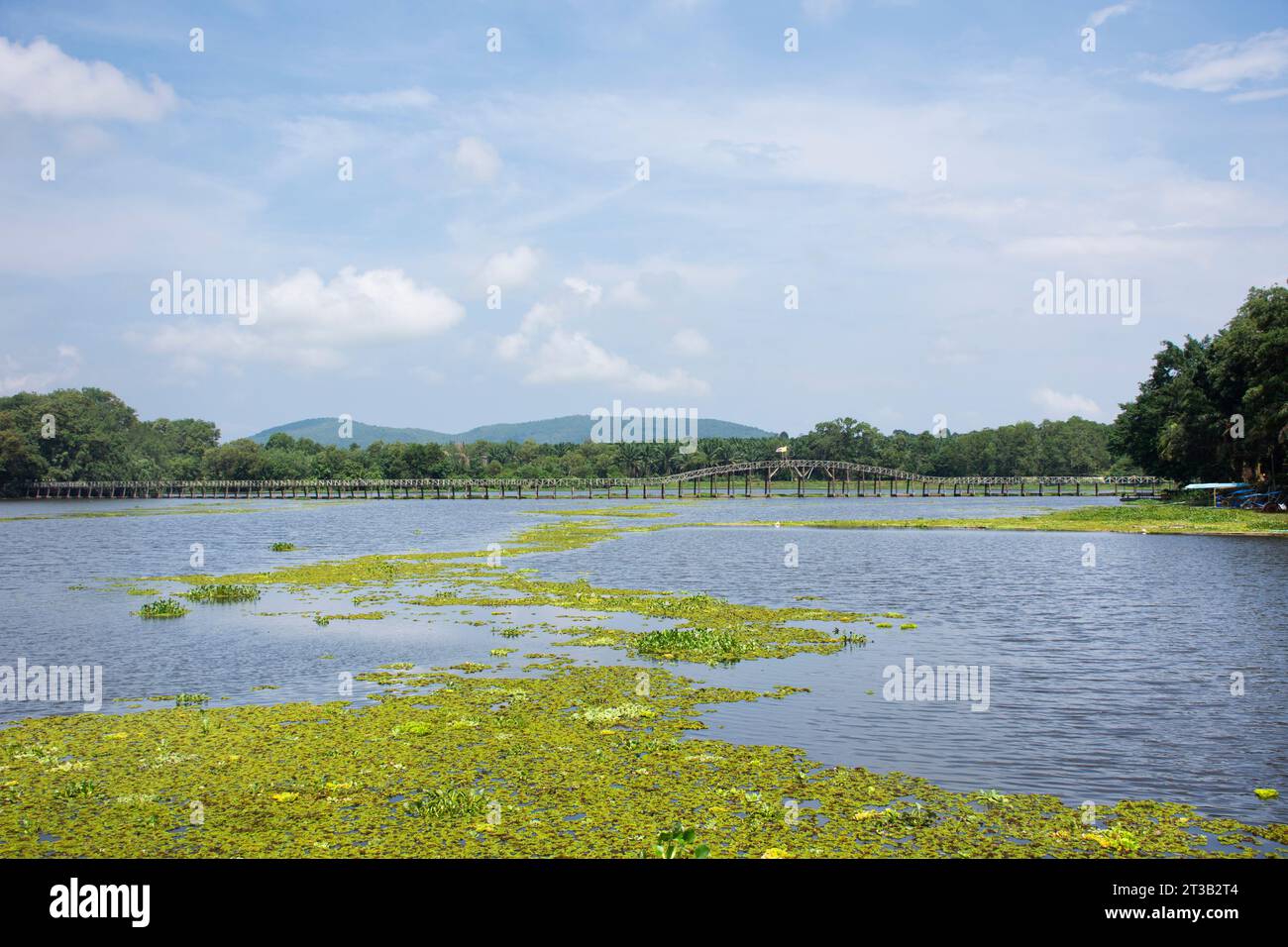 Resak Tembaga Wooden Bridge and Ecotourism attraction in Nong Yai Royal ...