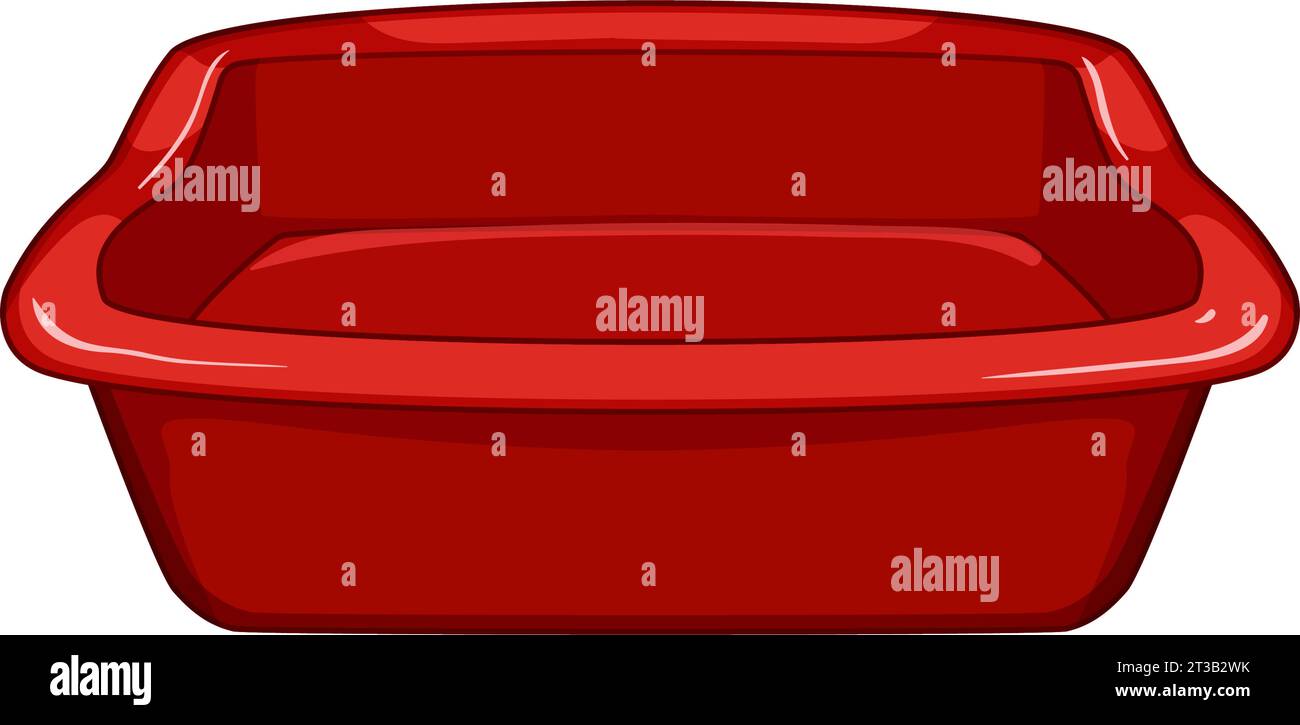 utensil basin plastic cartoon vector illustration Stock Vector Image ...