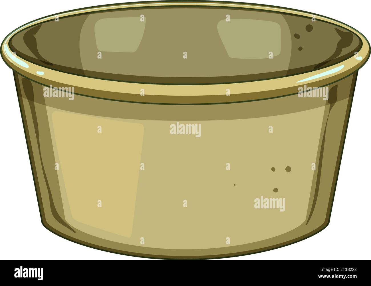 bucket basin plastic cartoon vector illustration Stock Vector Image ...