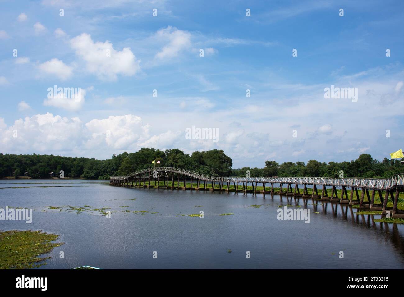 Resak Tembaga Wooden Bridge and Ecotourism attraction in Nong Yai Royal ...