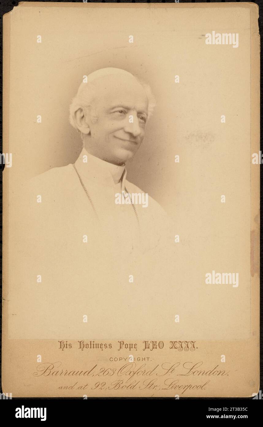His Holiness Pope Leo XIII Stock Photo - Alamy