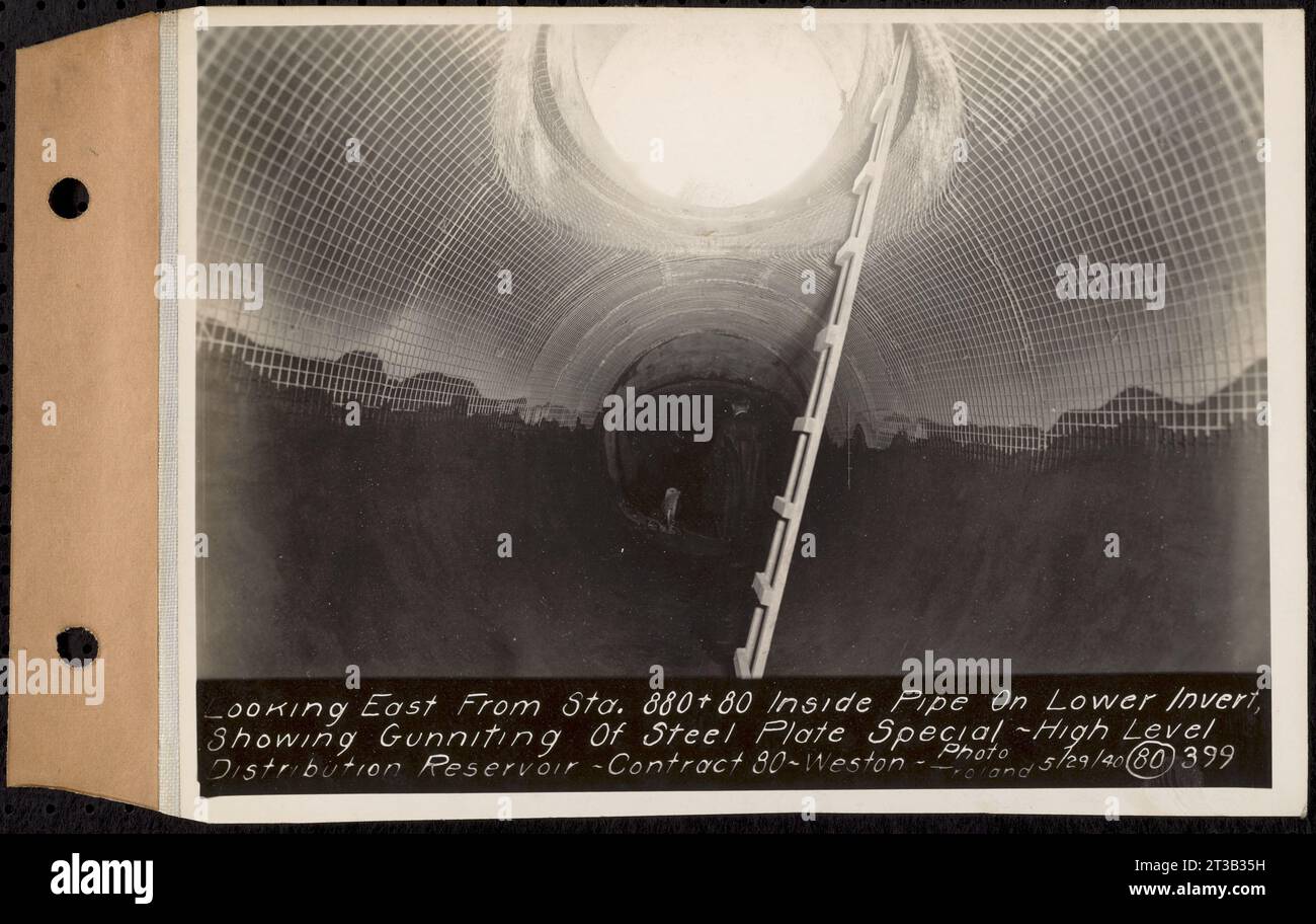 Contract No. 80, High Level Distribution Reservoir, Weston, looking ...