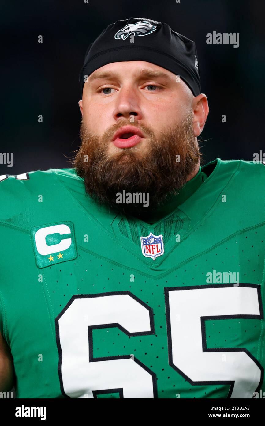 Philadelphia Eagles offensive tackle Lane Johnson (65) before an NFL ...