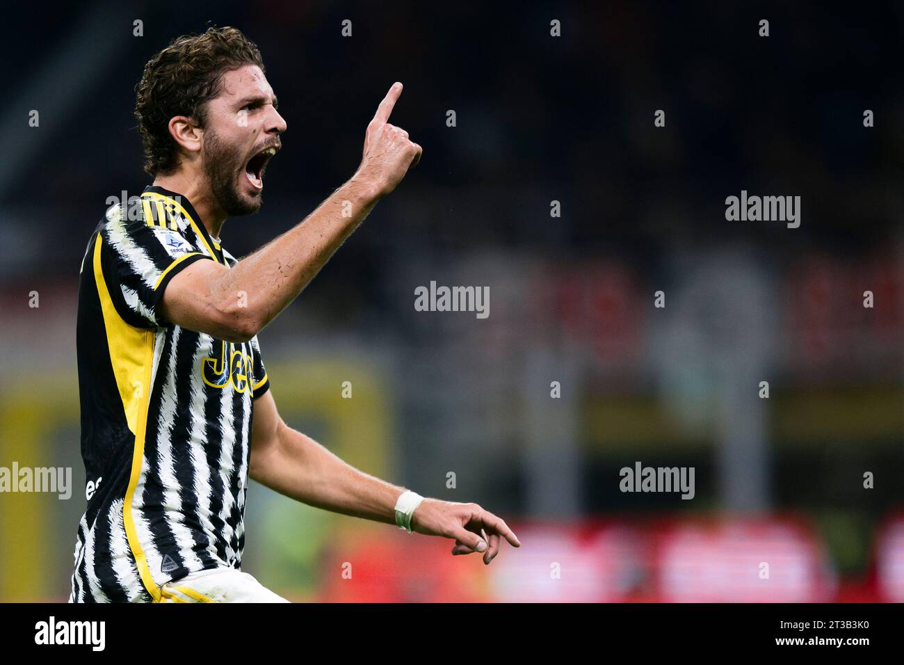 Manuel Locatelli of Juventus FC celebrates after scoring a goal during ...
