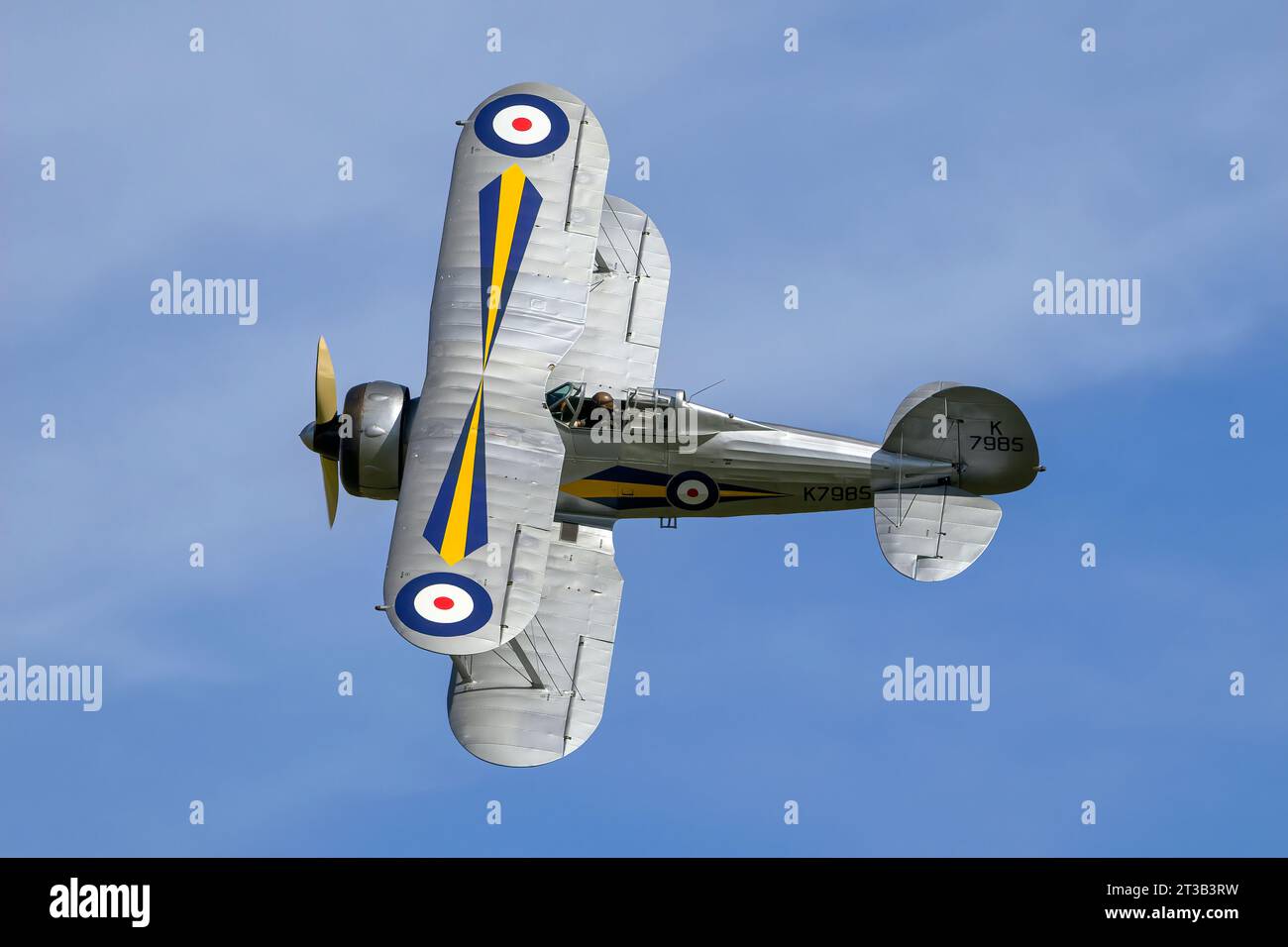 Gloster Gladiator veteran bi-plane fighter of the RAF Stock Photo - Alamy