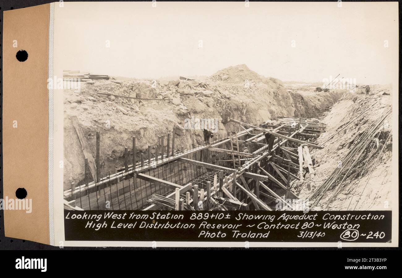 Reservoir construction 1940 hi-res stock photography and images - Alamy