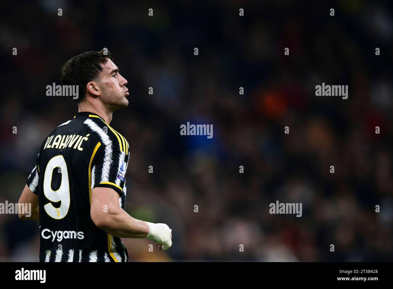 Dusan Vlahovic of Juventus FC looks on during the Serie A football ...