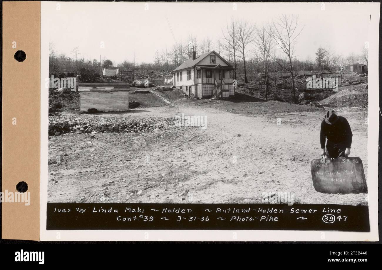 Contract No. 39, Trunk Line Sewer, Rutland, Holden, Ivar and Linda Maki ...