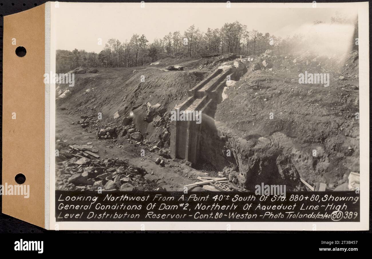 Contract No. 80, High Level Distribution Reservoir, Weston, looking ...