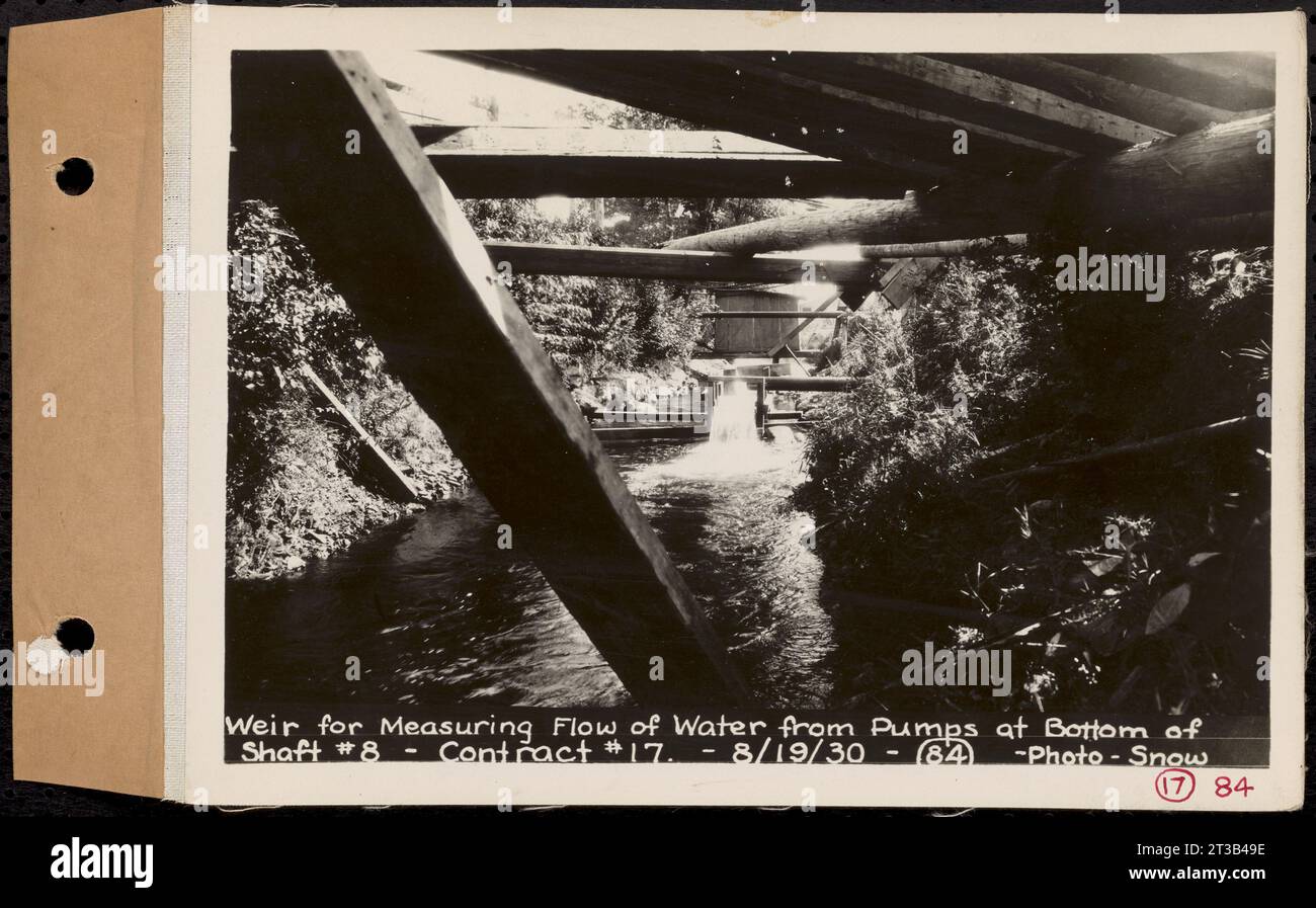 Contract No. 17, West Portion, Wachusett-Coldbrook Tunnel, Rutland ...