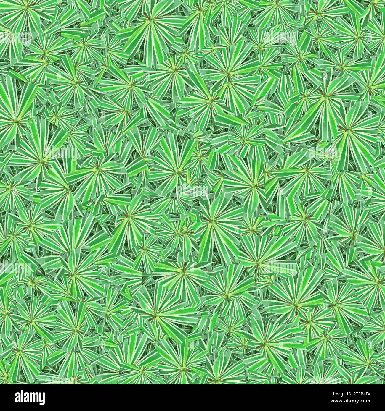 Tropical plants motif random composition pattern in mixed green and ...