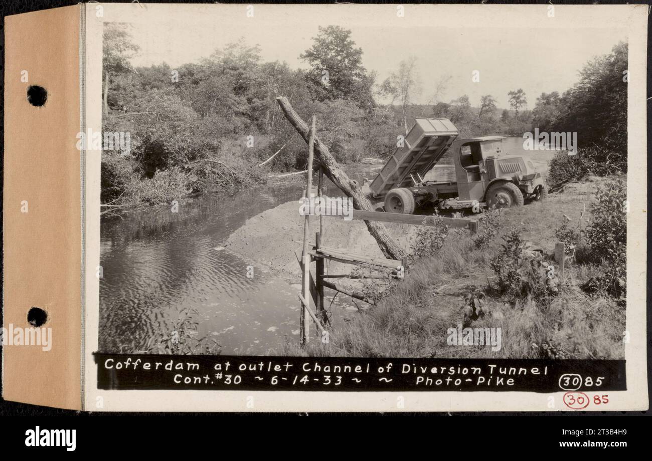 Contract No. 30, Stream Control Works at Main Dam, Swift River ...