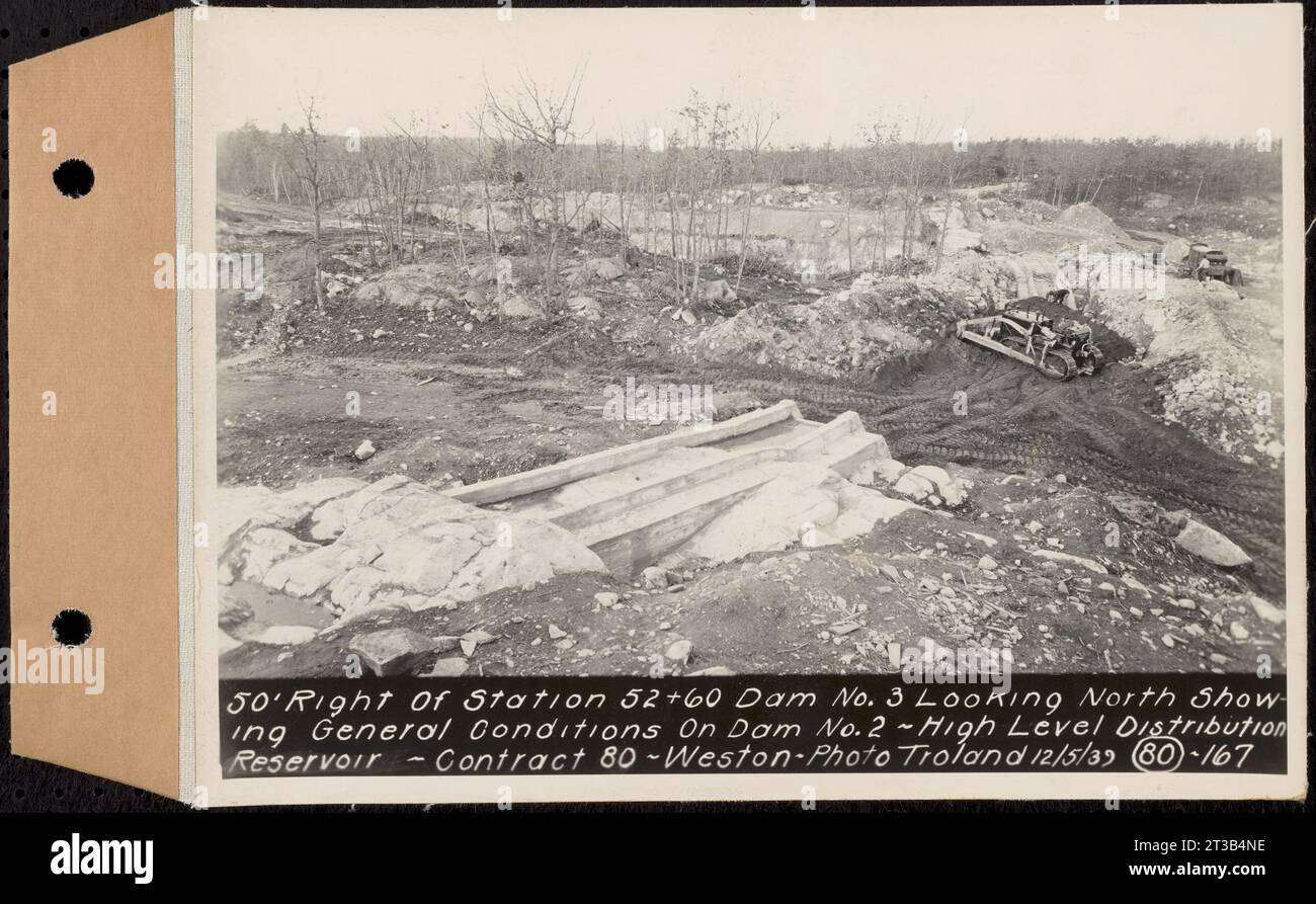 Contract No. 80, High Level Distribution Reservoir, Weston, 50 feet ...