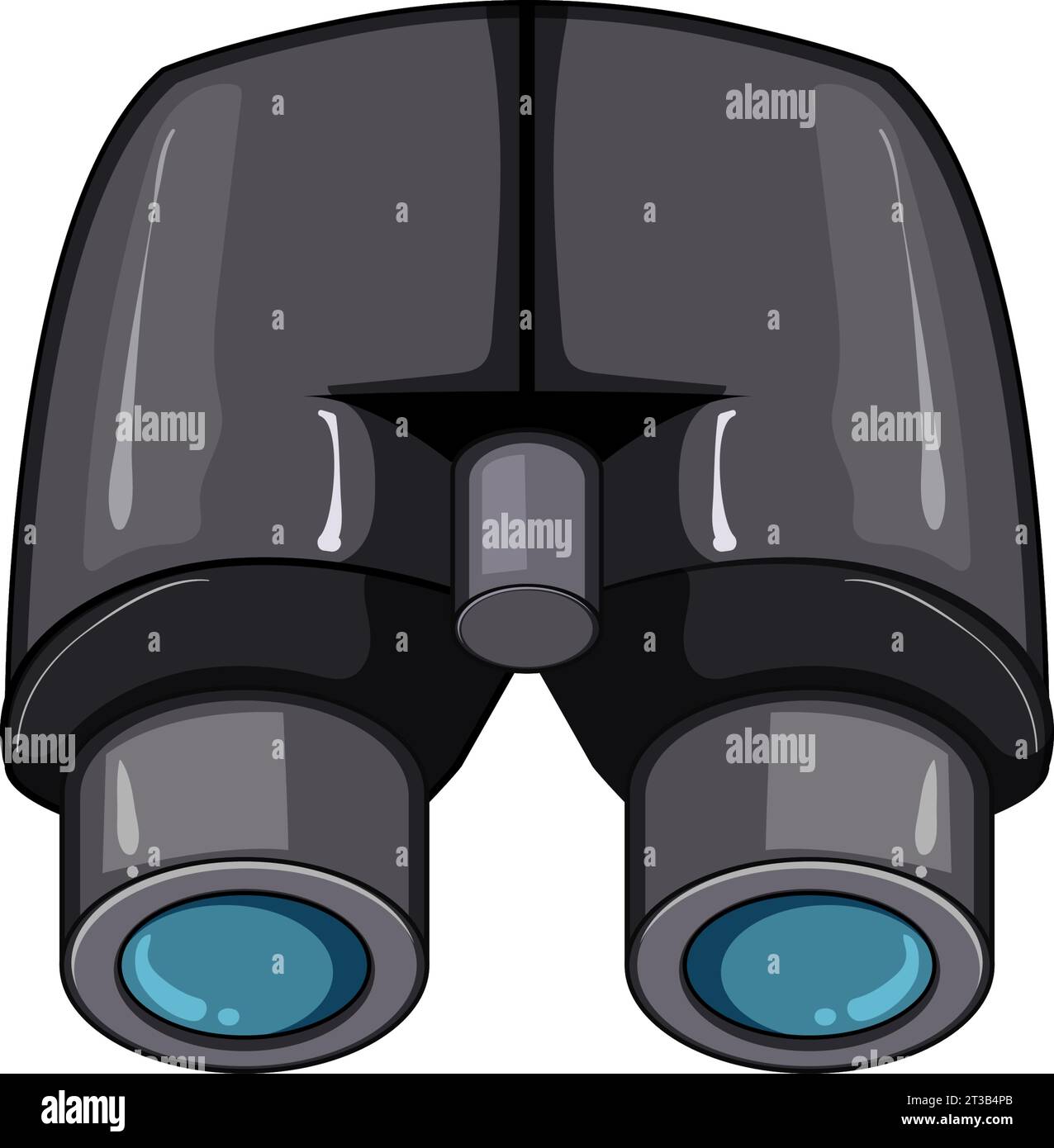 surveillance binoculars cartoon vector illustration Stock Vector Image ...