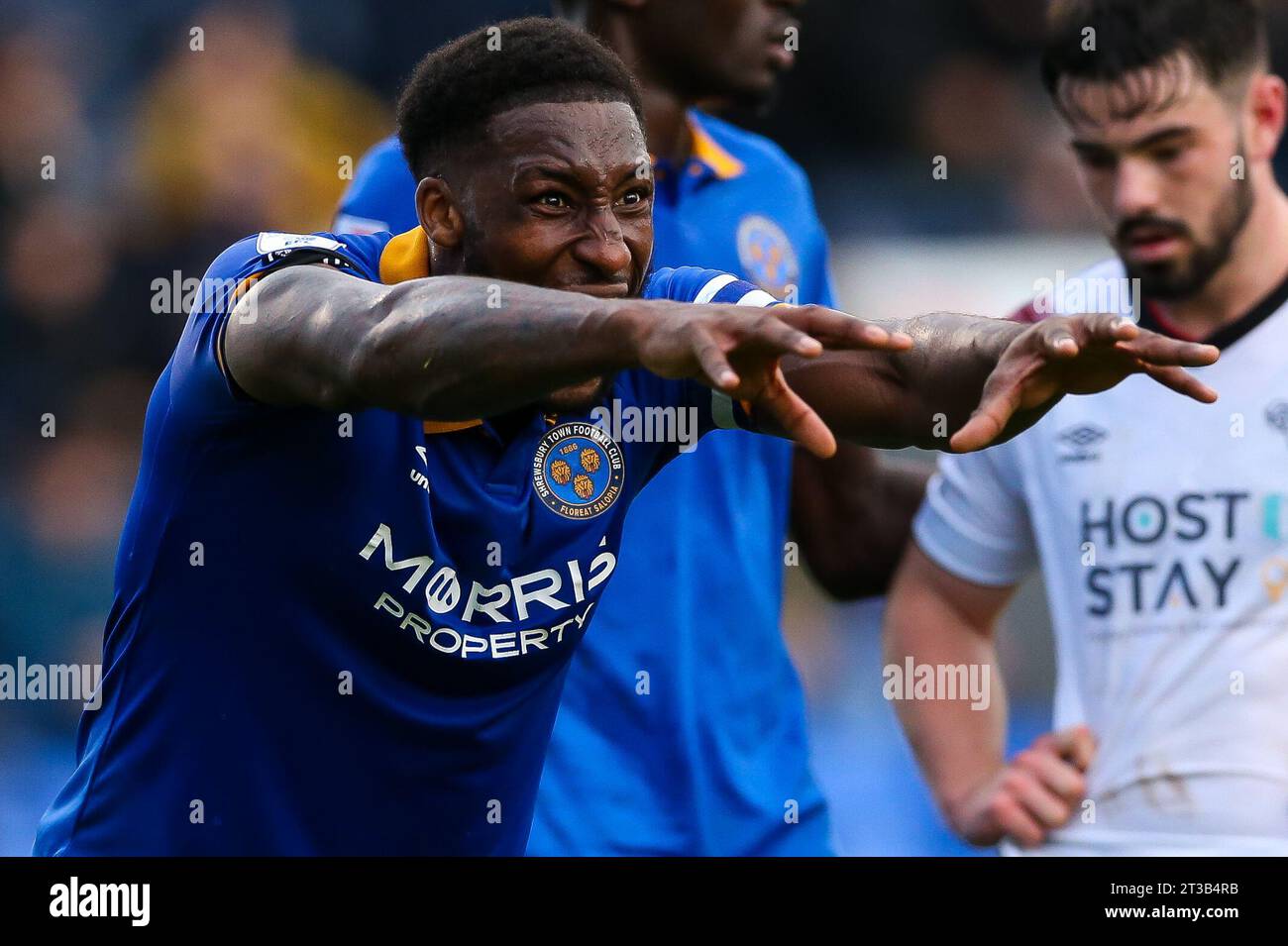 Shrewsbury Town's Chey Dunkley during the Sky Bet League One match at ...