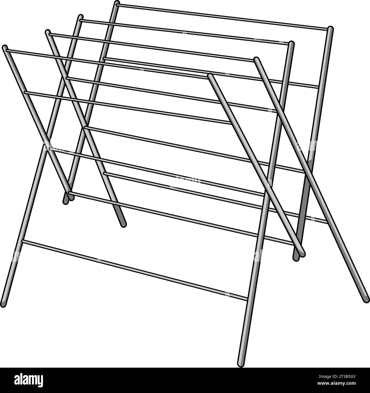 collapsible clothes drying rack cartoon vector illustration Stock ... collapsible clothes drying rack cartoon vector illustration Stock ...