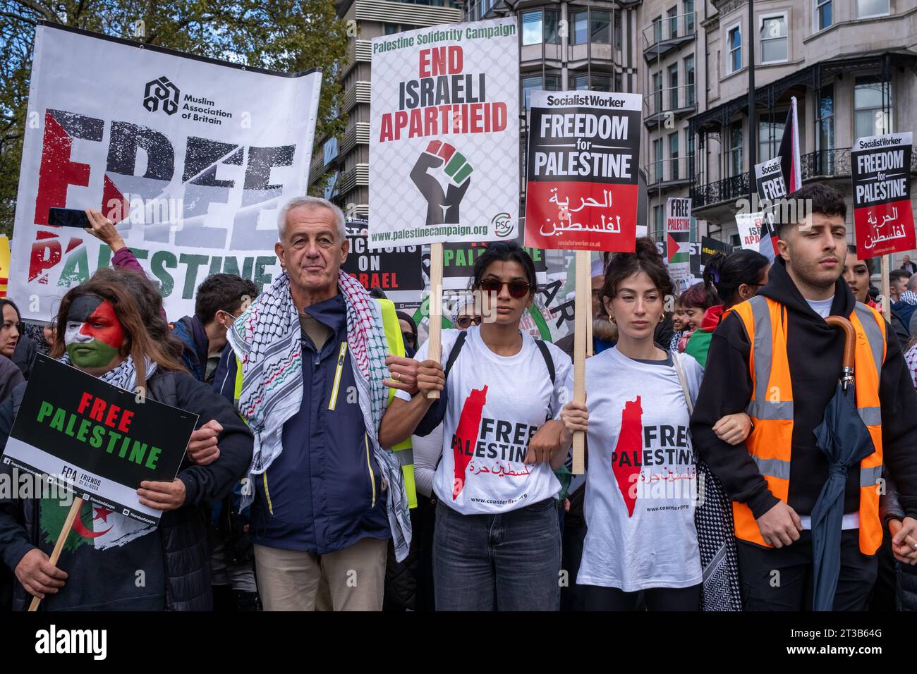 Thousands march through Central London in protest against Israel's ...