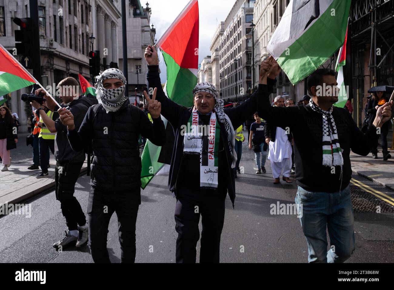 Thousands march through Central London in protest against Israel's ...