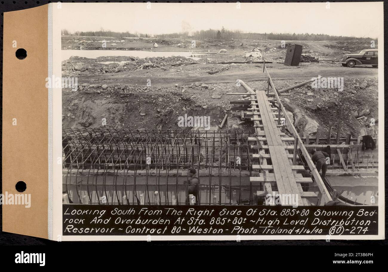 Contract No. 80, High Level Distribution Reservoir, Weston, looking ...