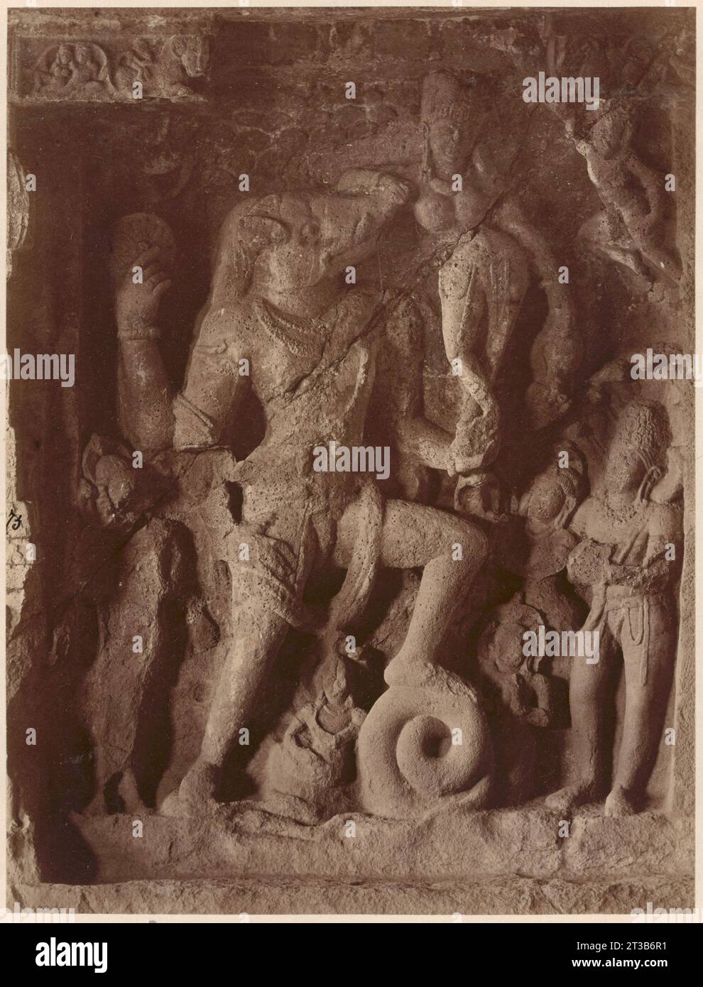 Varaha panel from Ravana ka khai Stock Photo - Alamy