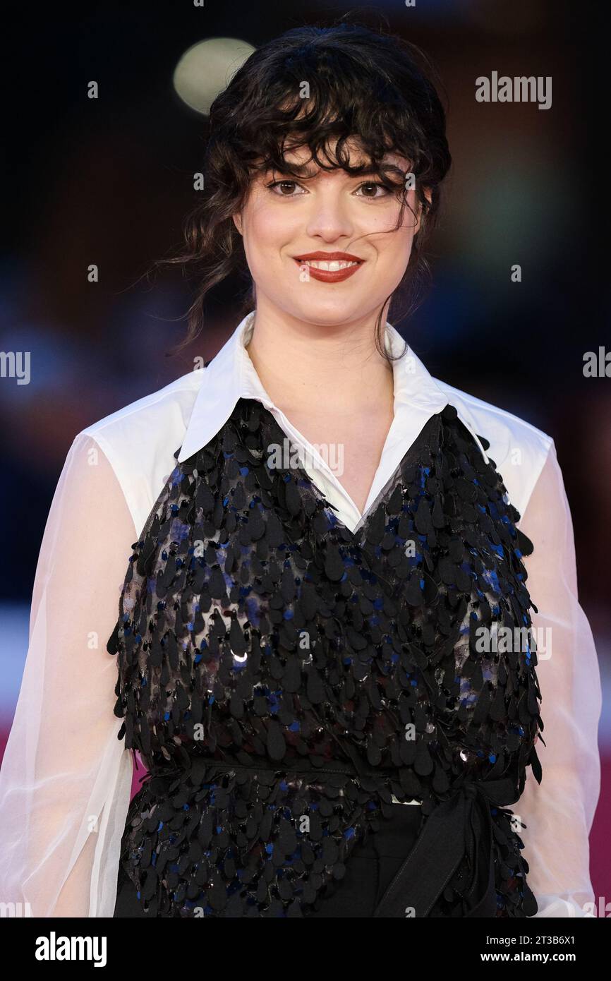 Rome, Italy. 23rd Oct, 2023. Adele Cammarata attends a red carpet for the movie "I Leoni Di ...