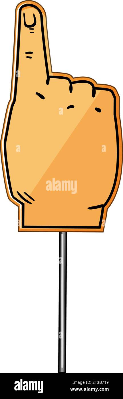 number foam fan finger cartoon vector illustration Stock Vector Image ... number foam fan finger cartoon vector illustration Stock Vector Image ...