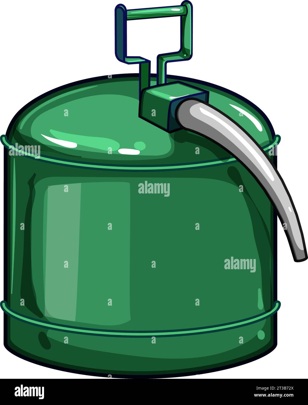 container fuel can metal cartoon vector illustration Stock Vector Image ...
