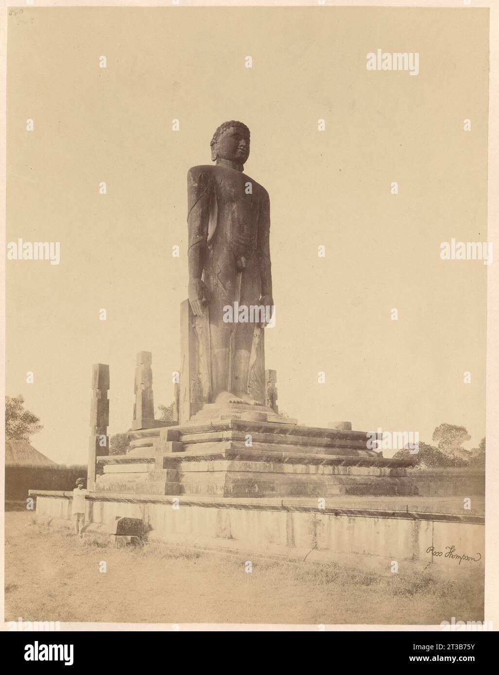 Front view of a Jain statue at Zainoor, South Canara Stock Photo - Alamy