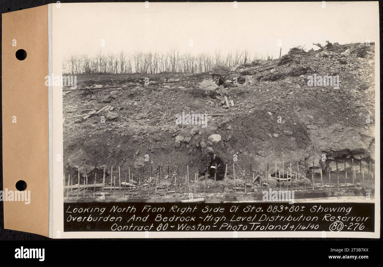 Contract No. 80, High Level Distribution Reservoir, Weston, looking ...