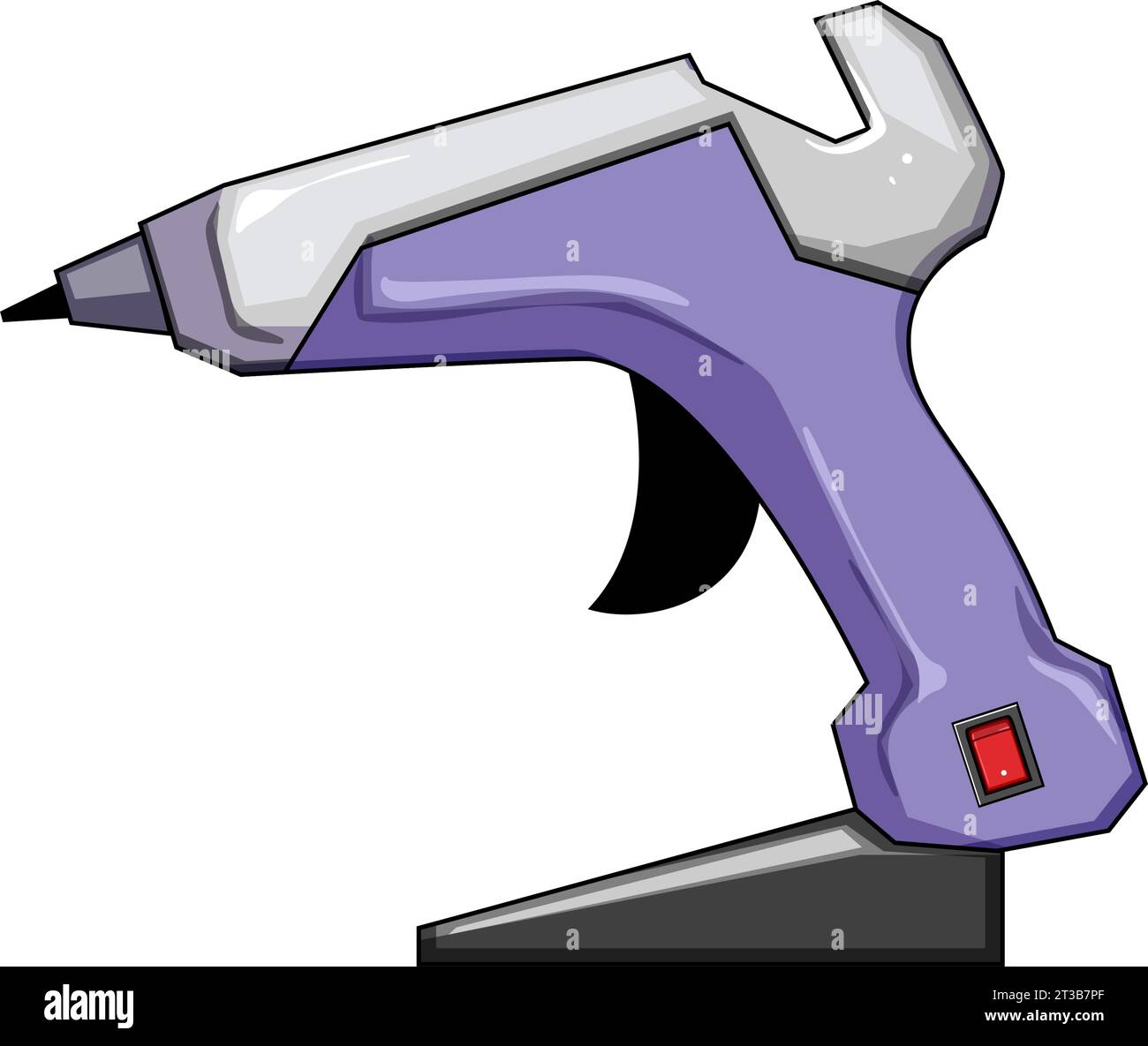 equipment glue gun cartoon vector illustration Stock Vector Image & Art ...