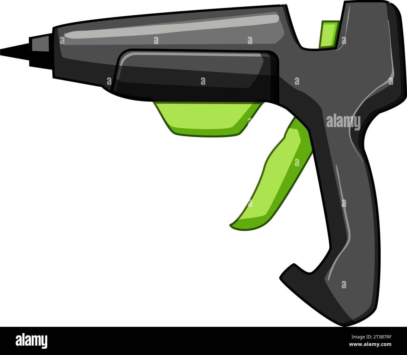 adhesive glue gun cartoon vector illustration Stock Vector Image & Art ...