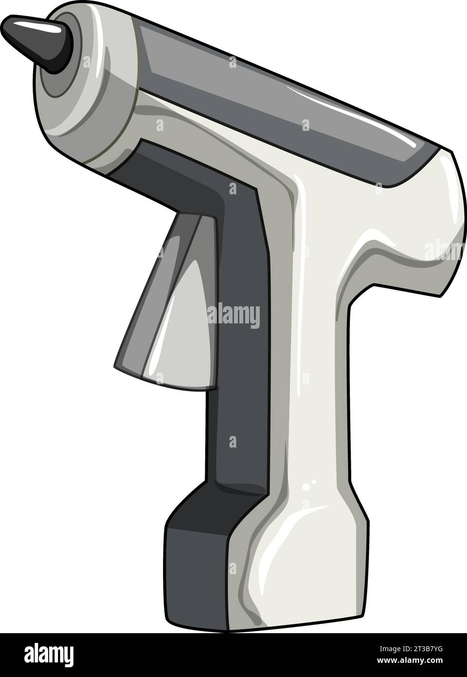 work glue gun cartoon vector illustration Stock Vector Image & Art - Alamy