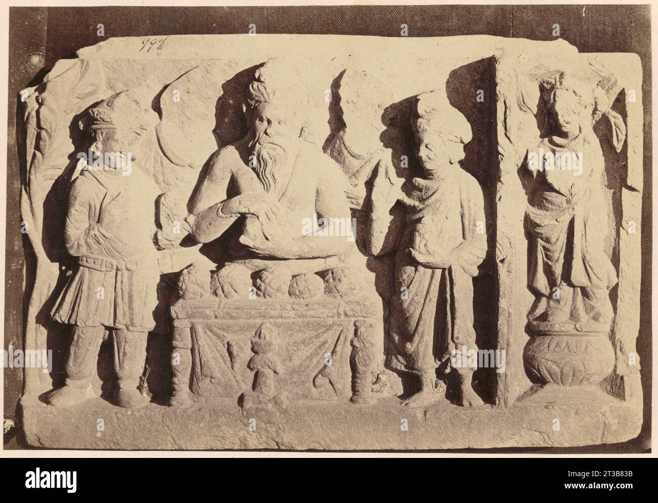Sculpted panel with allegorical figures Stock Photo - Alamy