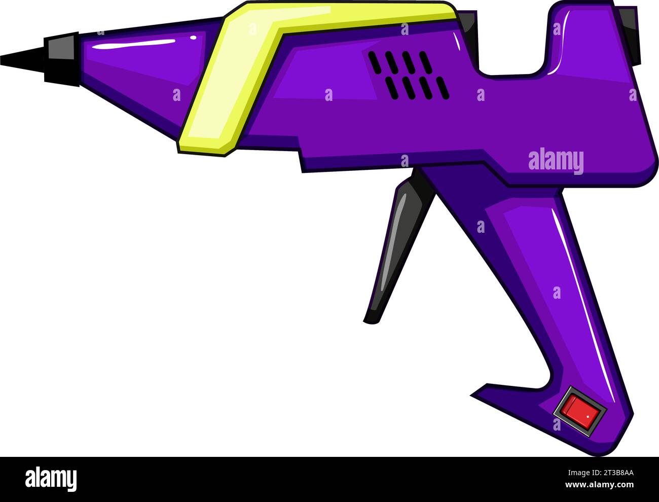 plastic glue gun cartoon vector illustration Stock Vector Image & Art ...