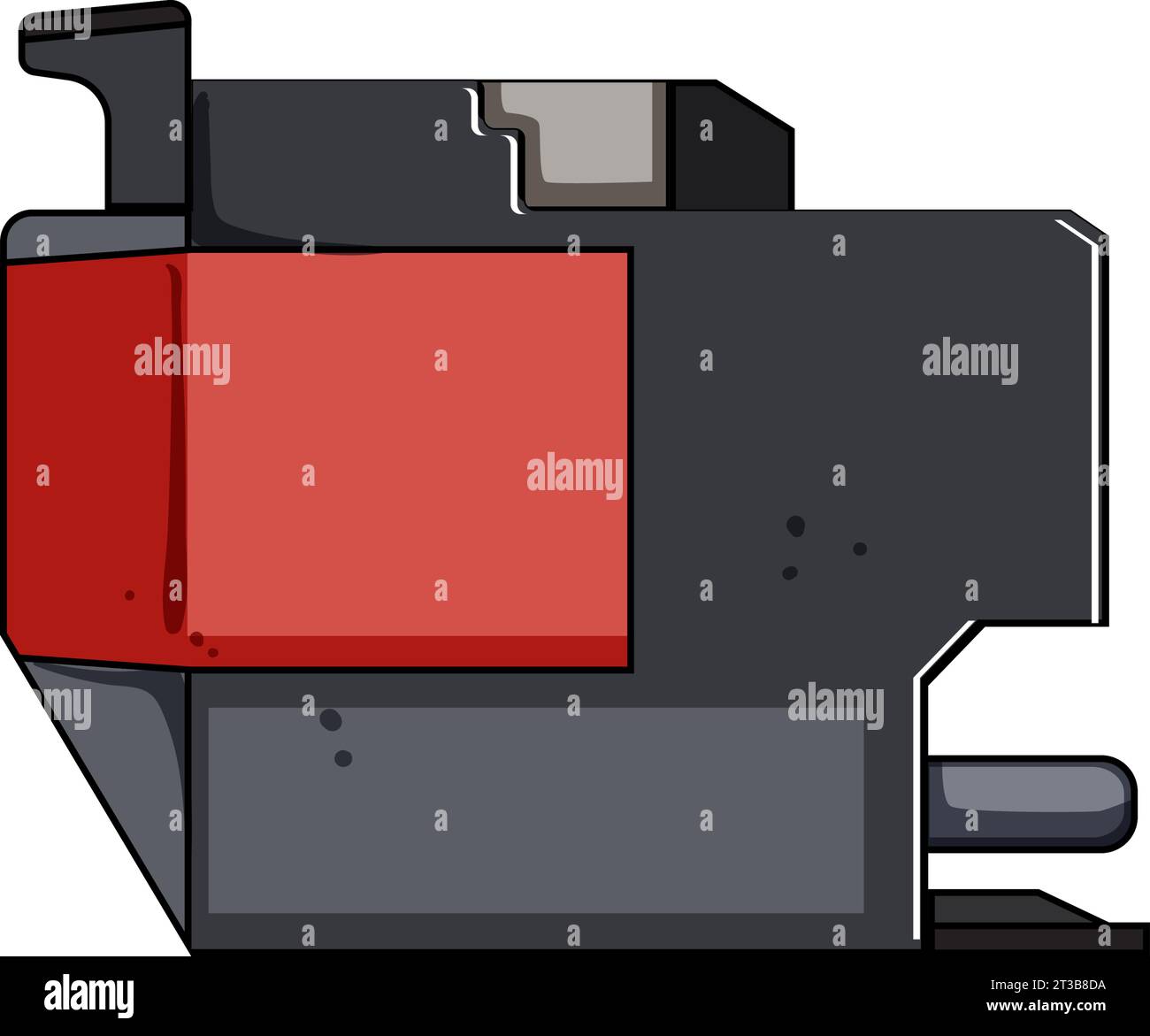 print ink cartridge cartoon vector illustration Stock Vector Image ...