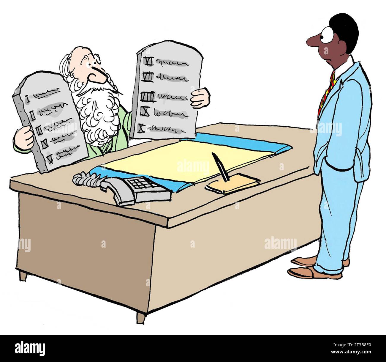 Black executive is presented with long list of rules that he must ...