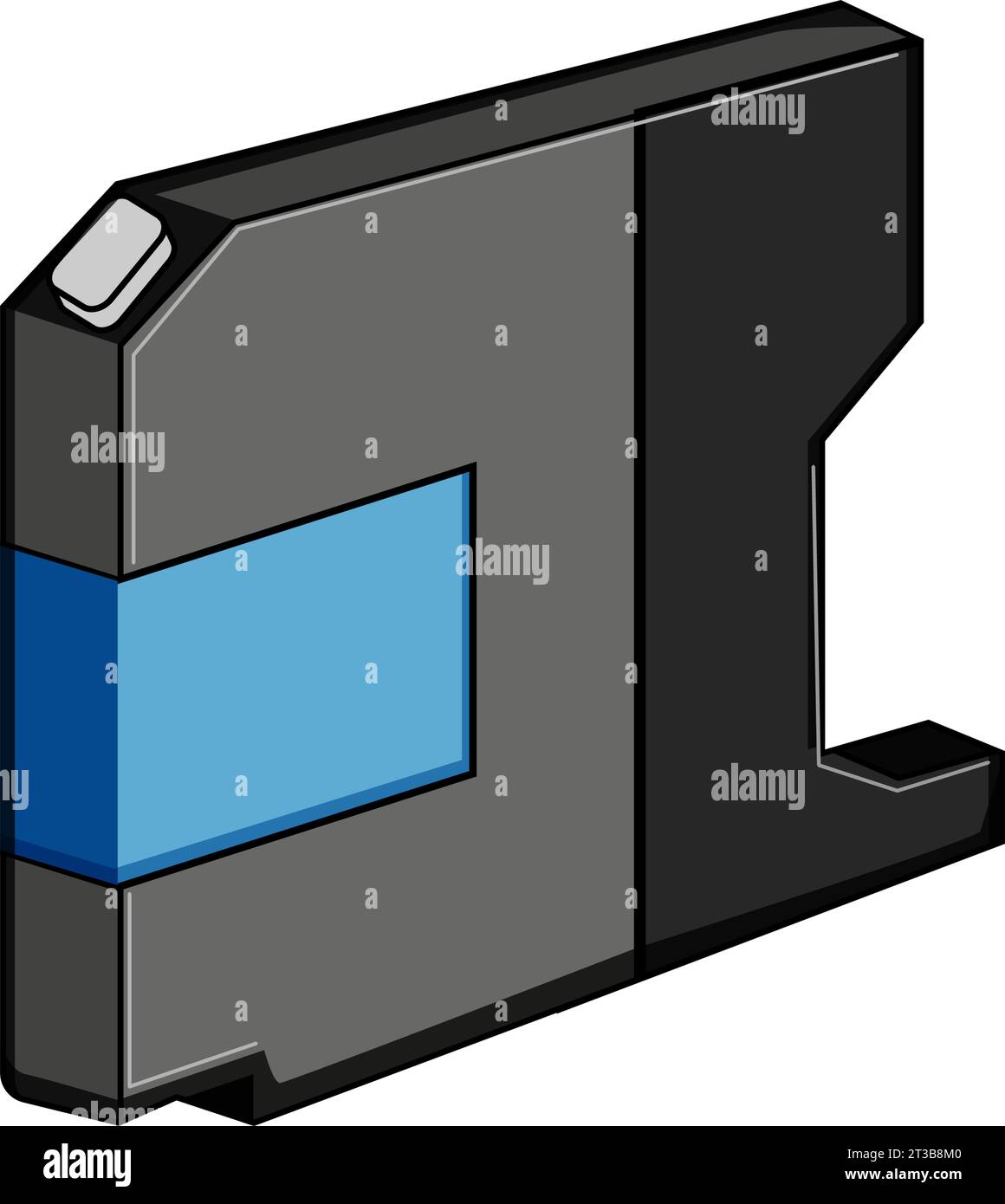 office ink cartridge cartoon vector illustration Stock Vector Image ...