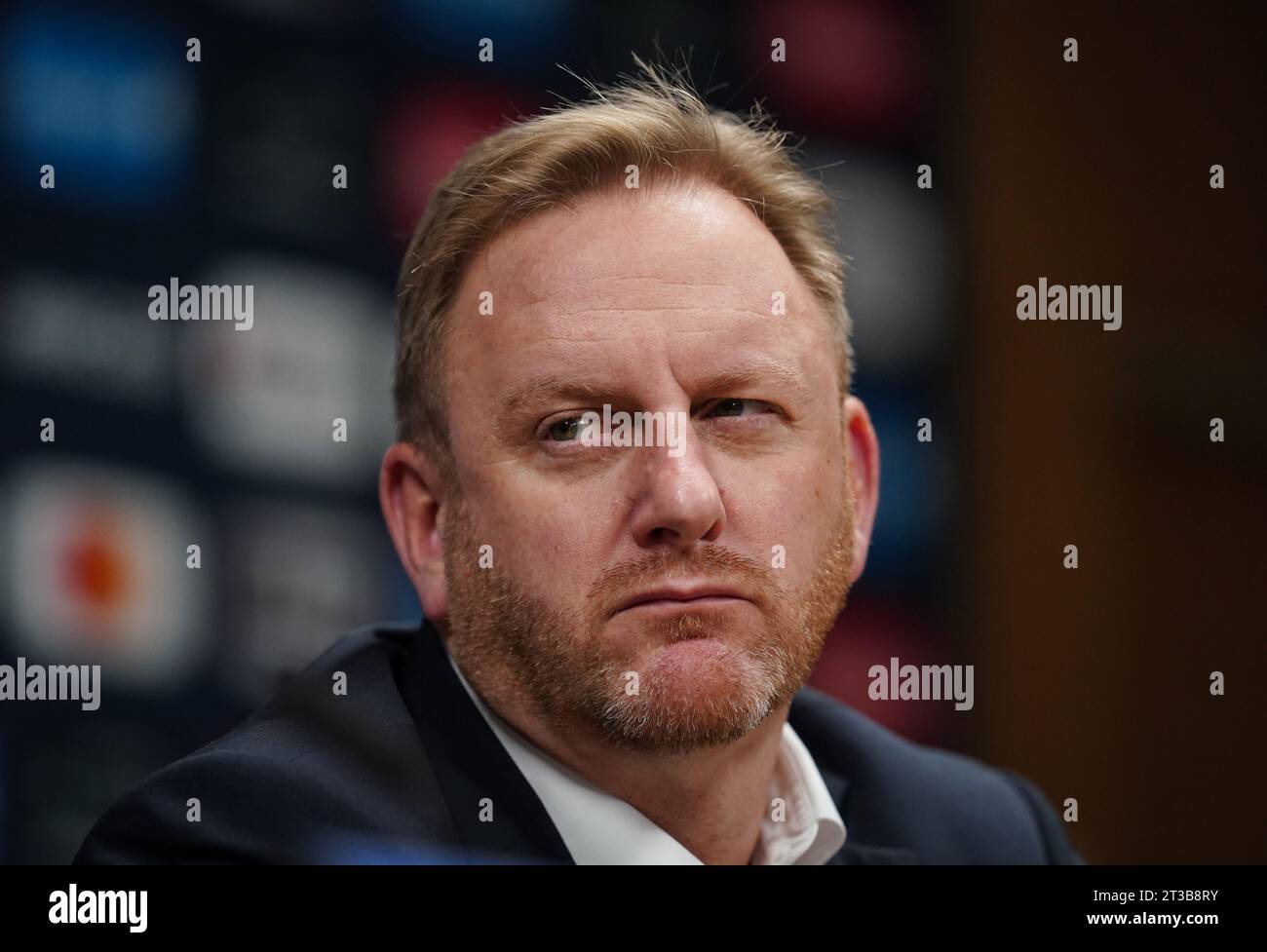 World Rugby Chief Executive Alan Gilpin during a World Rugby briefing ...