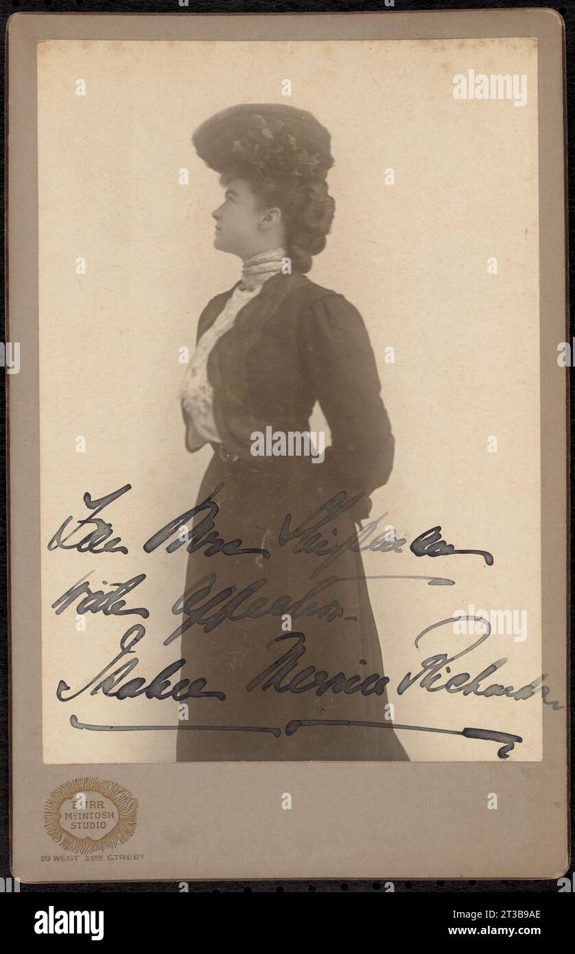 For Mrs. Shipman with affection, Isabel Merrill Richards Stock Photo ...