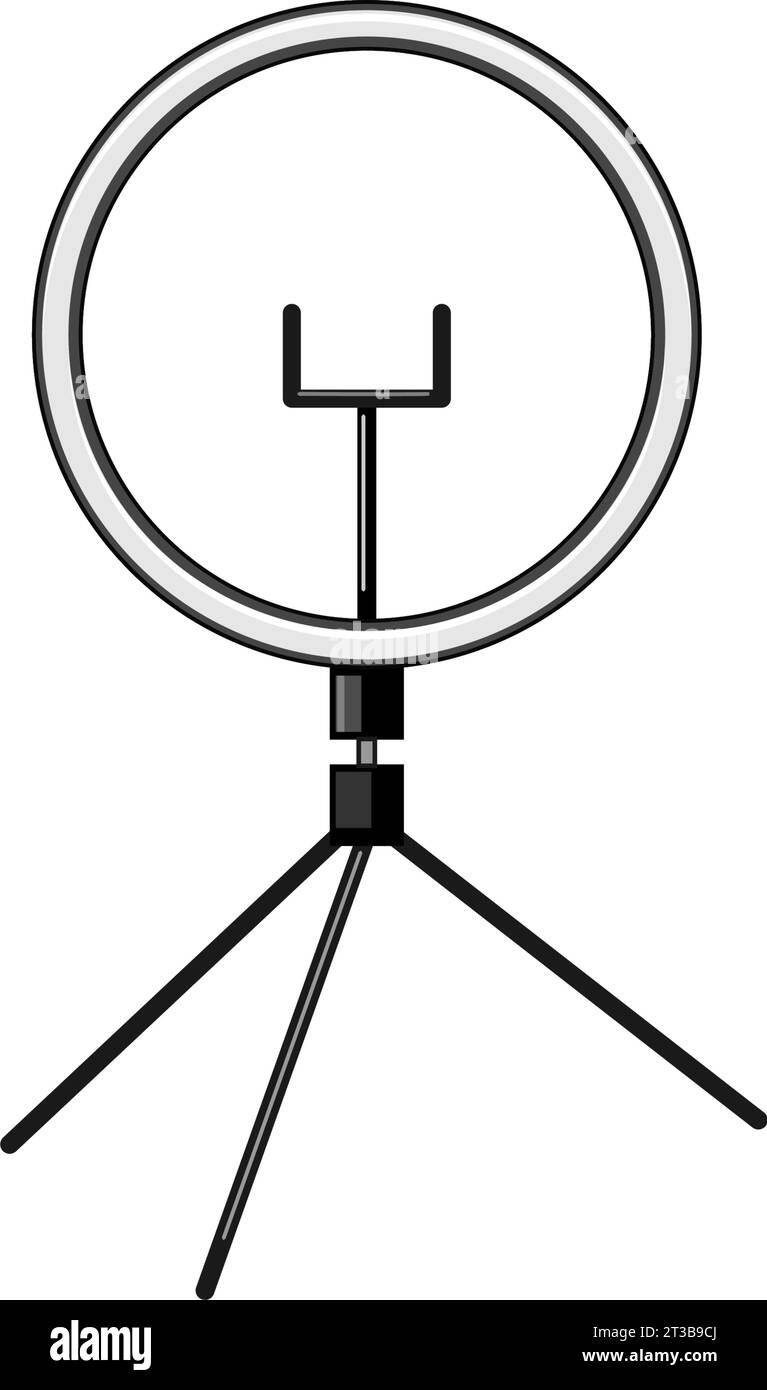 neon light ring cartoon vector illustration Stock Vector Image & Art ...