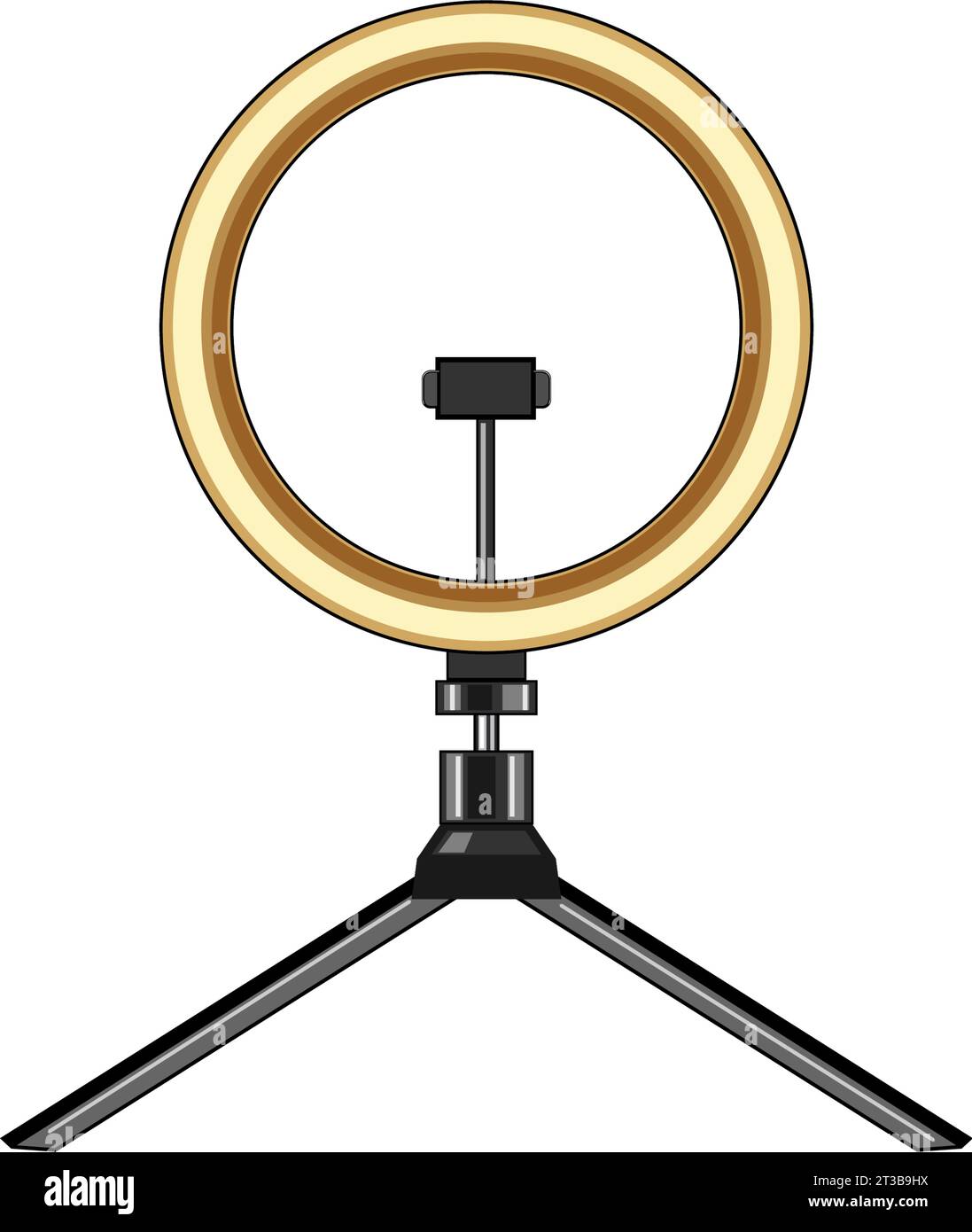 shiny light ring cartoon vector illustration Stock Vector Image & Art ...