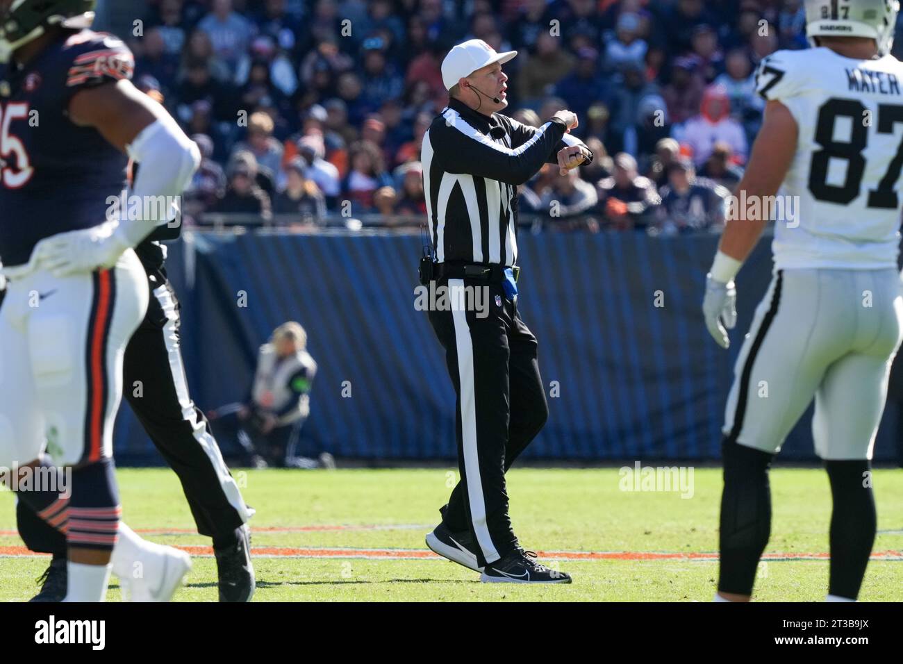 Referee makes signal during hi-res stock photography and images - Alamy