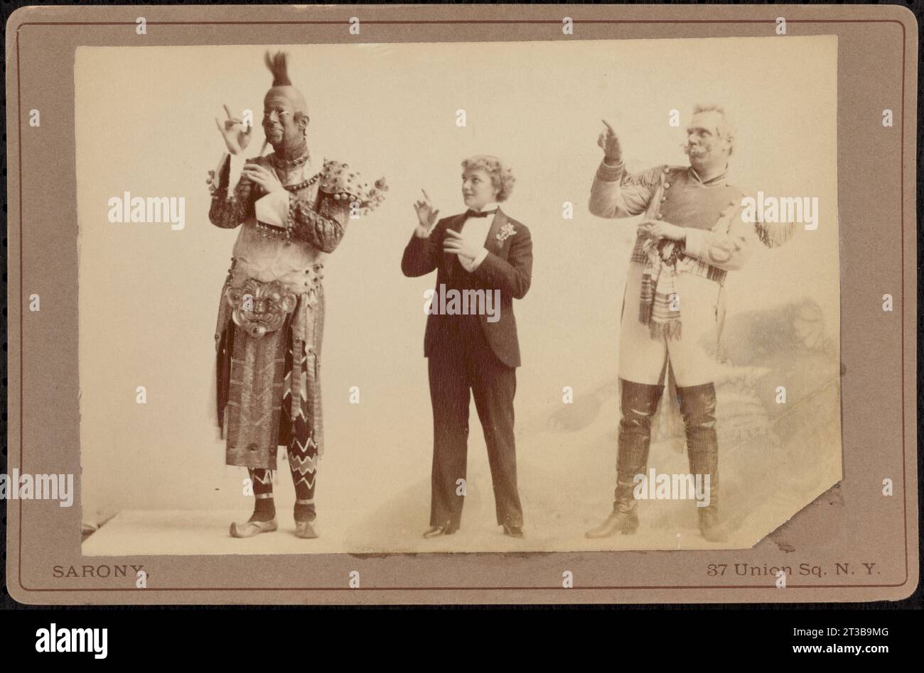 DeWolf Hopper (1858-1938), Della Fox (1871/72-1913) in Wang, 1891 Stock ...